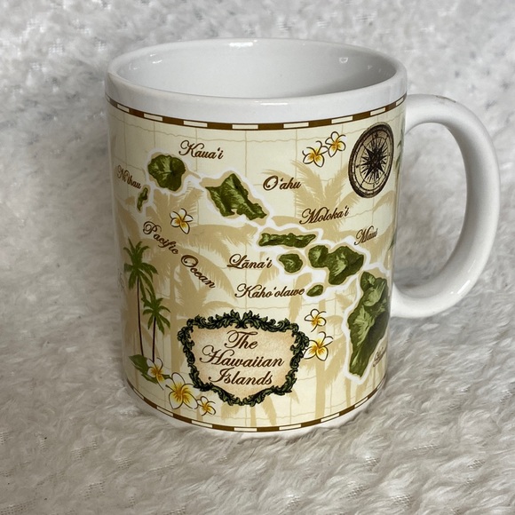 Dining | The Hawaiian Islands Map Coffee Mug Cup | Poshmark